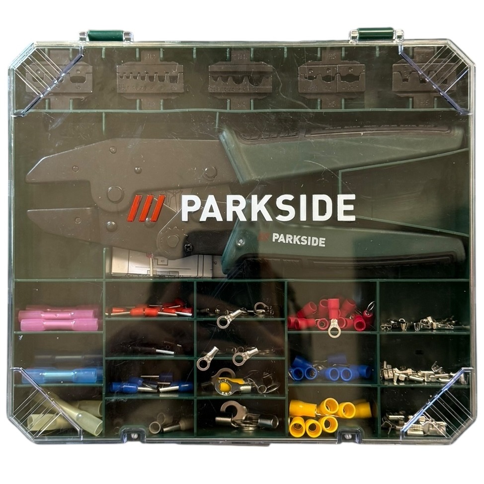 New New: Parkside 5-In-1 Crimping Pliers Set - 181 Piece - Own4Less